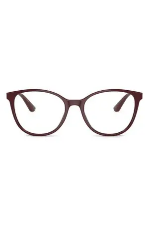Dolce & Gabbana Dolce&Gabbana 54mm Butterfly Eyeglasses Bordeaux/ Rose Gold