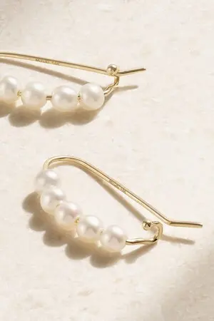 Mizuki 14-karat Pearl Earrings