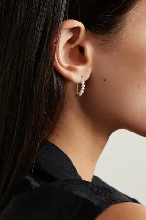 Mizuki 14-karat Pearl Earrings