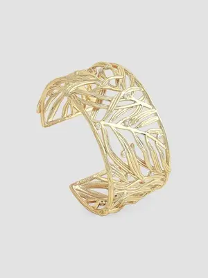 ANABEL ARAM Palm 18k--plated & Cubic Zirconia Cuff - Gold