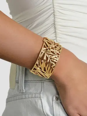 ANABEL ARAM Palm 18k--plated & Cubic Zirconia Cuff