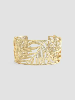 ANABEL ARAM Palm 18k--plated & Cubic Zirconia Cuff