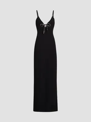Cinq À Sept Adele Embellished Bow Gown - Black