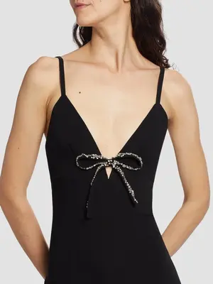 Cinq À Sept Adele Embellished Bow Gown - Black