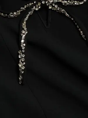 Cinq À Sept Adele Embellished Bow Gown - Black