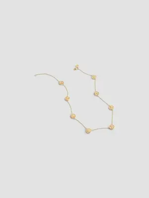 ANABEL ARAM Coin 18k--plated Butterfly Station Necklace