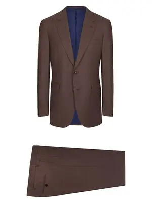 Stefano Ricci Men's Two-Button Suit - Grey  - Brown