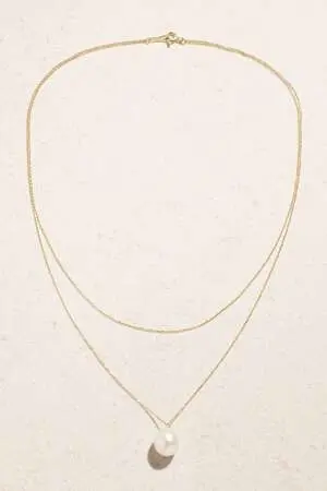 Mizuki 14-karat Chain Freshwater Pearl Necklace