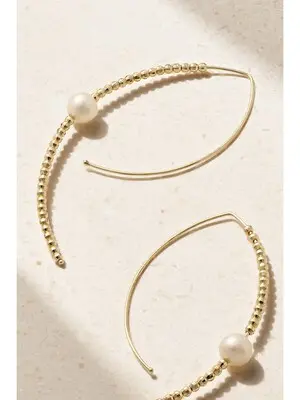 Mizuki 14-karat Pearl Earrings