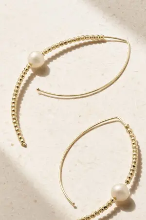 Mizuki 14-karat Pearl Earrings