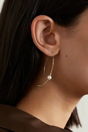 Mizuki 14-karat Pearl Earrings