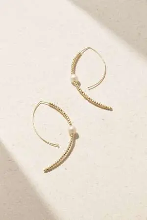 Mizuki 14-karat Pearl Earrings