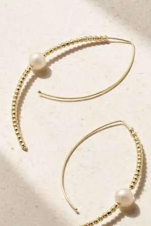 Mizuki 14-karat Pearl Earrings