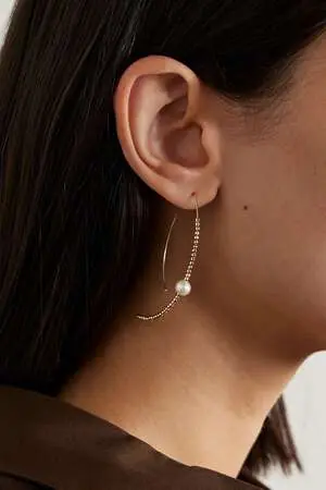 Mizuki 14-karat Pearl Earrings