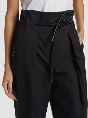 3.1 Phillip Lim Orgami Belted Straight-leg Trousers - Black