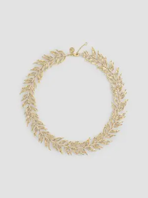ANABEL ARAM Palm 18k--plated & Cubic Zirconia Necklace - Gold