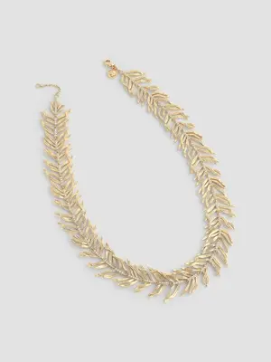 ANABEL ARAM Palm 18k--plated & Cubic Zirconia Necklace