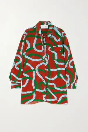 AZ FACTORY Printed Georgette Shirt