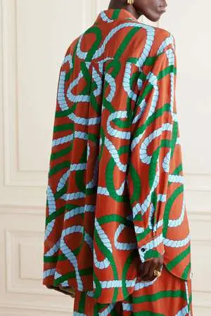 AZ FACTORY Printed Georgette Shirt