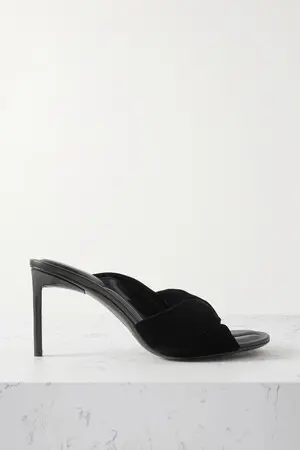 Jacquemus Bagnu Velvet Mules
