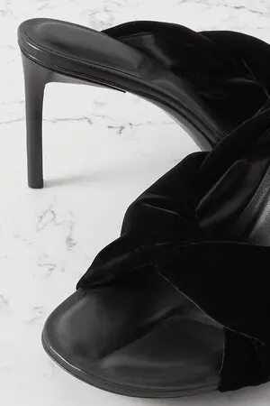 Jacquemus Bagnu Velvet Mules