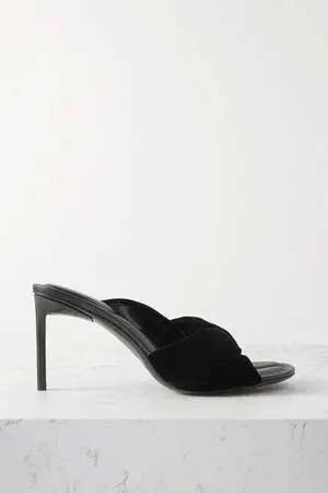 Jacquemus Bagnu Velvet Mules