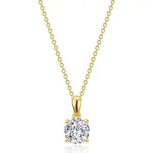 Lafonn Simulated Diamond Solitaire Pendant Necklace - White