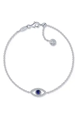 Lafonn Simulated Diamond & Lab-created Sapphire Evil Eye Bracelet
