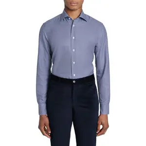 JACK VICTOR Kensington Dobby Cotton Dress Shirt