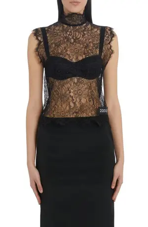 Dolce & Gabbana Sheer Lace Top