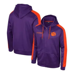 COLOSSEUM Clemson Tigers Reese Full-zip Hoodie - Purple