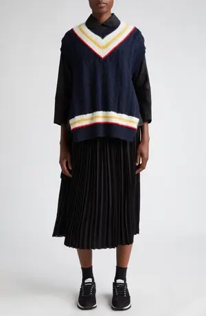 Tao Comme Des Garçons Pleated Georgette Skirt