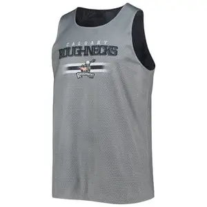 FOCO Gray Calgary Roughnecks Reversible Mesh Tank Top