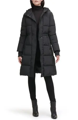 KENNETH COLE Memory Puffer Jacket - Black