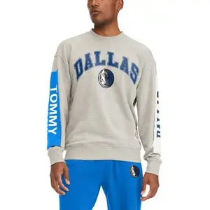 Tommy Hilfiger Dallas Mavericks James Patch Pullover Sweatshirt - Gray