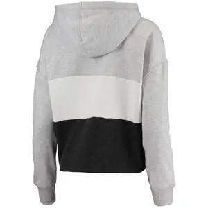 '47 Heathered /heathered Black Brooklyn Nets Lizzy Cutoff Pullover Hoodie