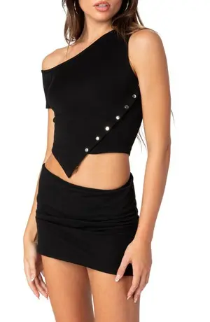 EDIKTED Eclipse Asymmetric One-shoulder Top