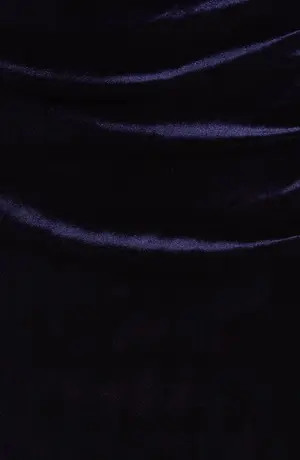 Sam Edelman Drape Neck Stretch Velvet Cocktail Dress