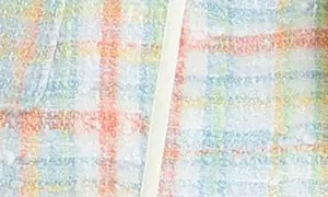 English Factory Plaid Bouclé Miniskirt
