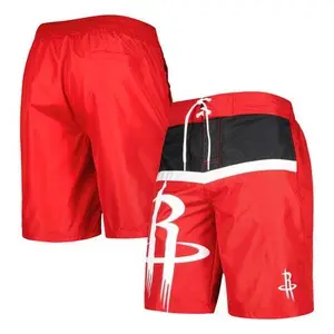 G-III SPORTS BY CARL BANKS Houston Rockets Sea Wind Swim Trunks - Red