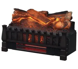 DURAFLAME Infrared Split Oak Log Set Heater W/ Lack Grate