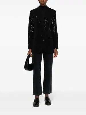 Michael Kors Sequin-embellished Striped Blazer