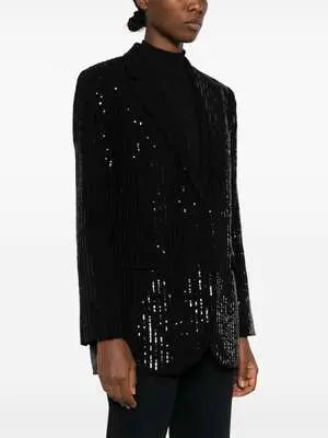Michael Kors Sequin-embellished Striped Blazer