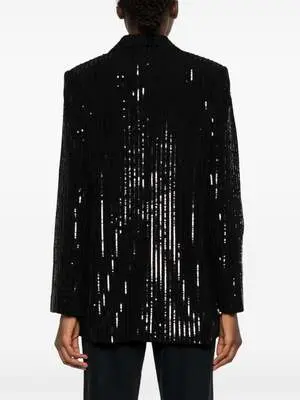 Michael Kors Sequin-embellished Striped Blazer