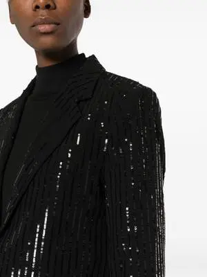 Michael Kors Sequin-embellished Striped Blazer