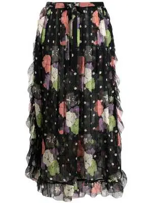 Etro Floral-print Midi Skirt