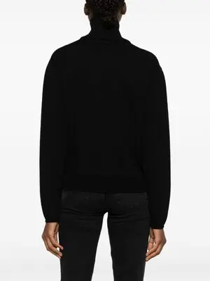 COURREGES Logo-patch Half-zip Jumper - Black