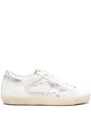 GOLDEN GOOSE Super-star Asymmetric Leather And Suede Trainers