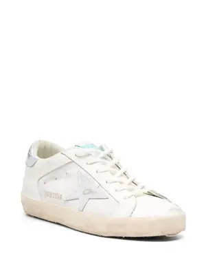 GOLDEN GOOSE Super-star Asymmetric Leather And Suede Trainers