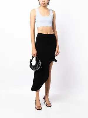 Alexander Wang Rhinestone-trim Cropped Top
